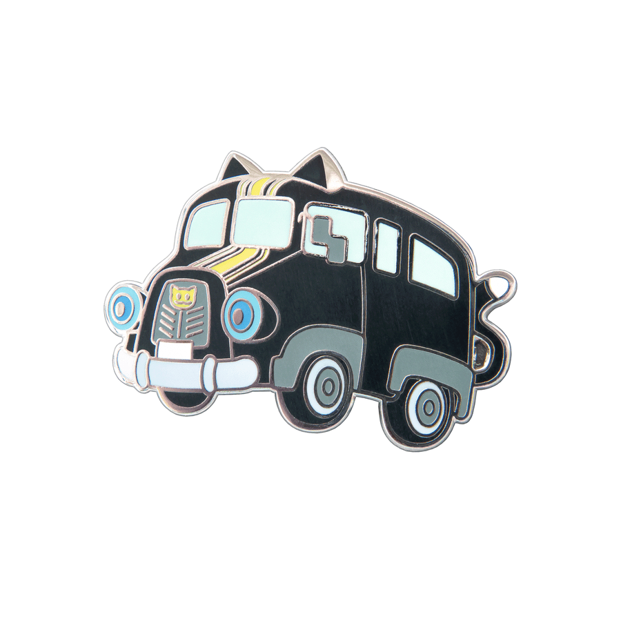Persona 5 - Morgana Bus Silver Plated Enamel Pin 🚐