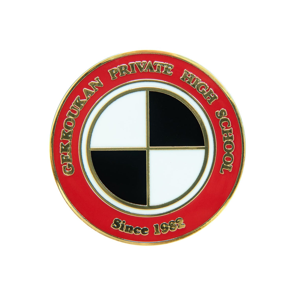 Persona 3 - Gekkoukan Deluxe Gold Plated Enamel Pin🗼