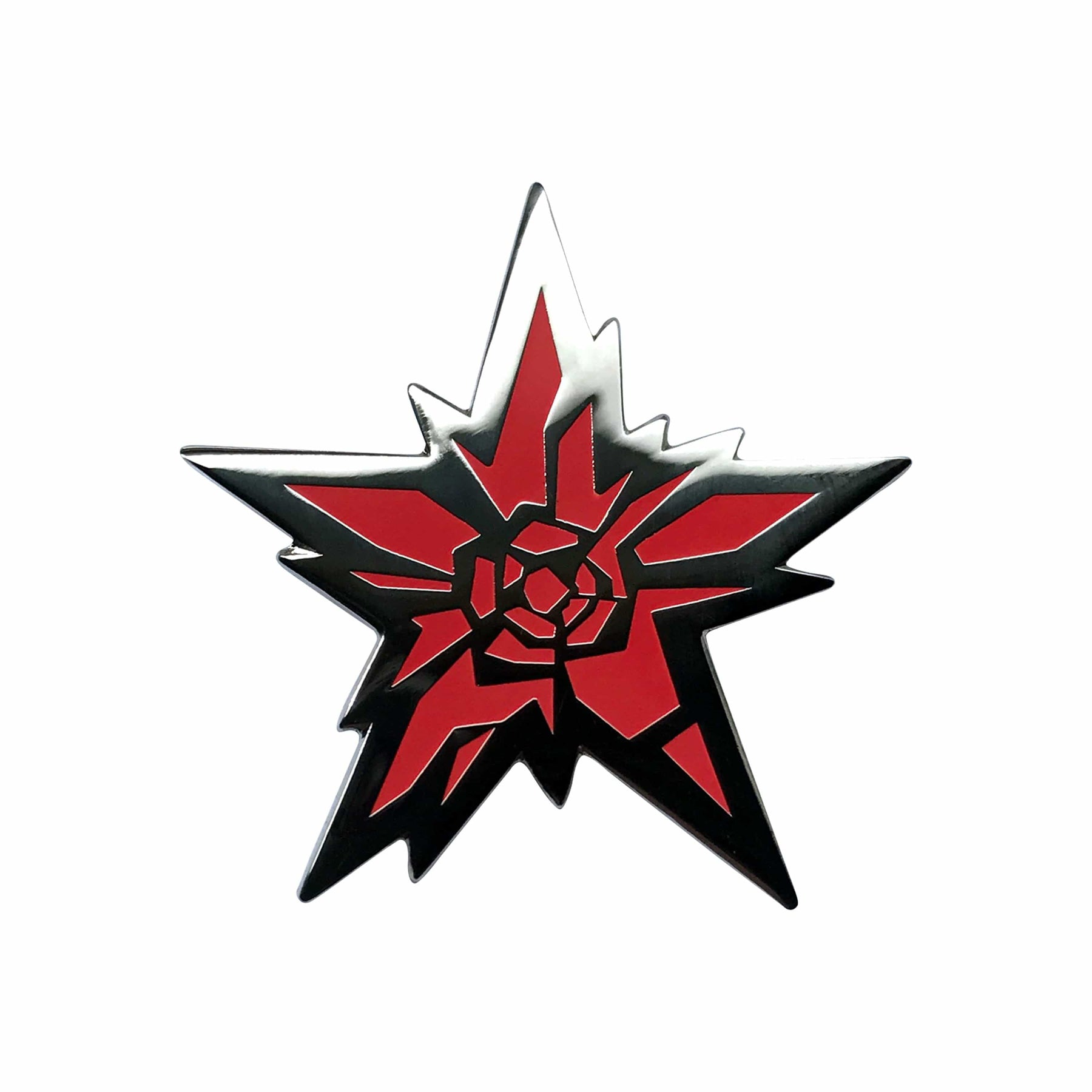 No More Heroes - Santa Destroy Silver Plated Enamel Pin⭐